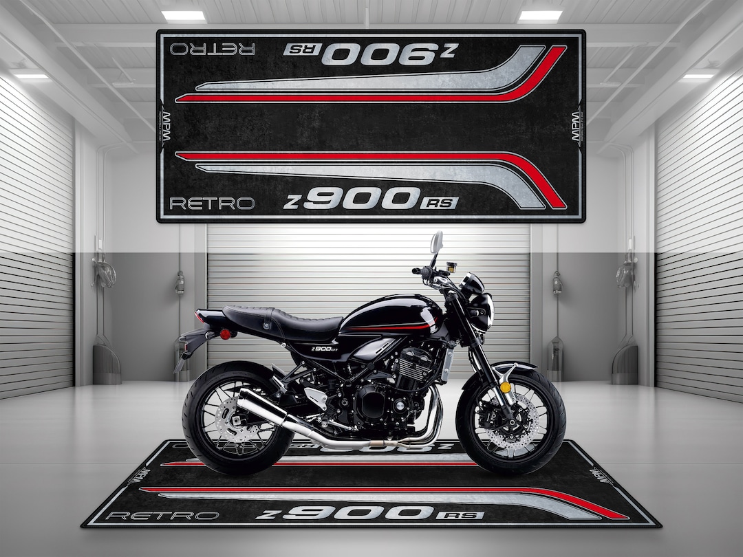 Garage Mat Design for Z900 RS Motorcycle Mat Personalized Display ...