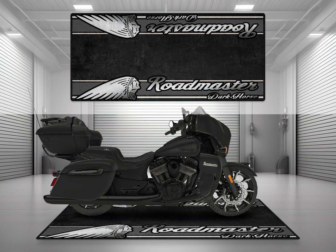 Garage Mat Design for Roadmaster Dark Horse Motorcycle Mat Personalized ...
