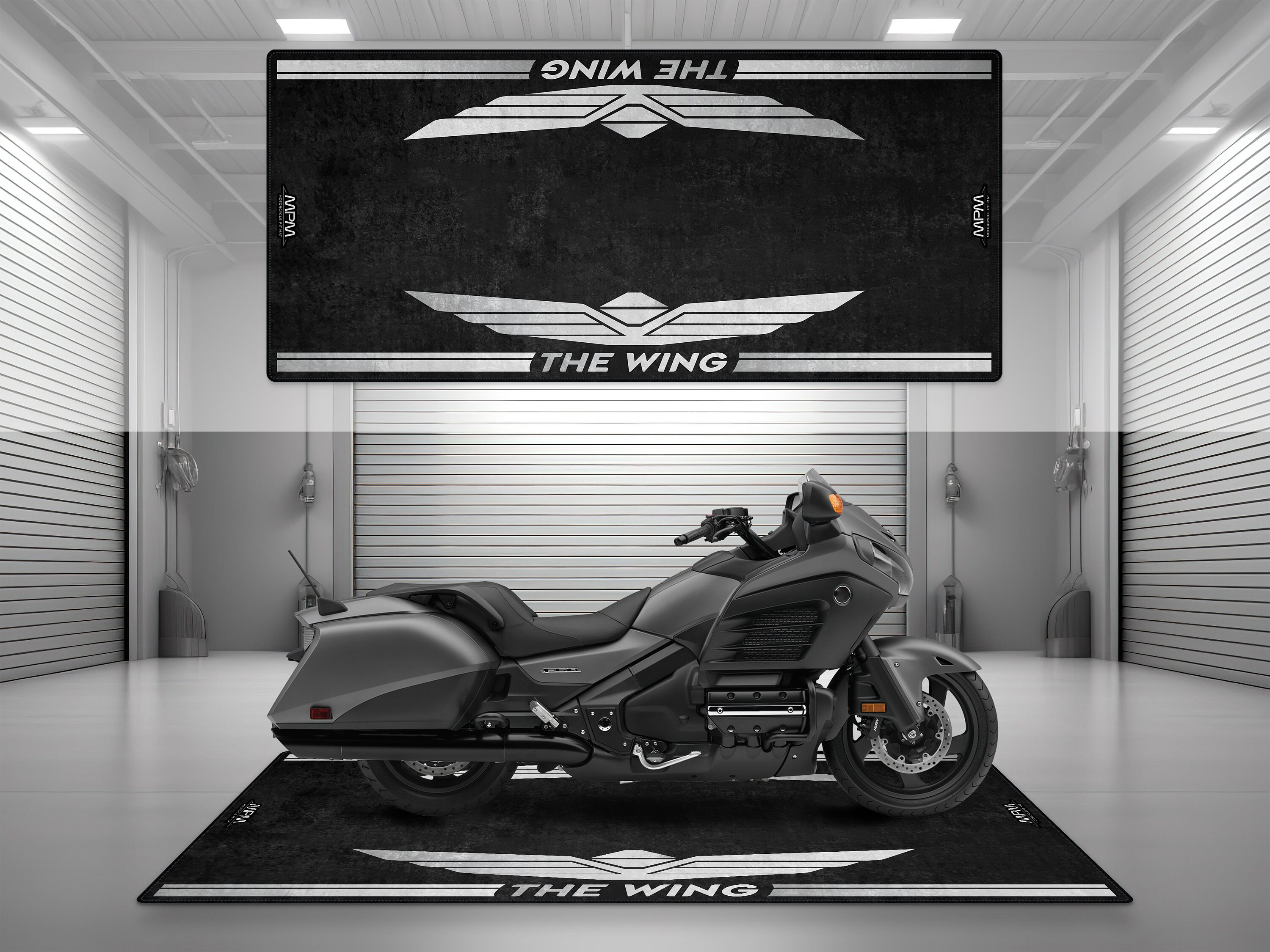 Garage Mat Design for Goldwing Motocross Motorcycle Mat Personalized ...