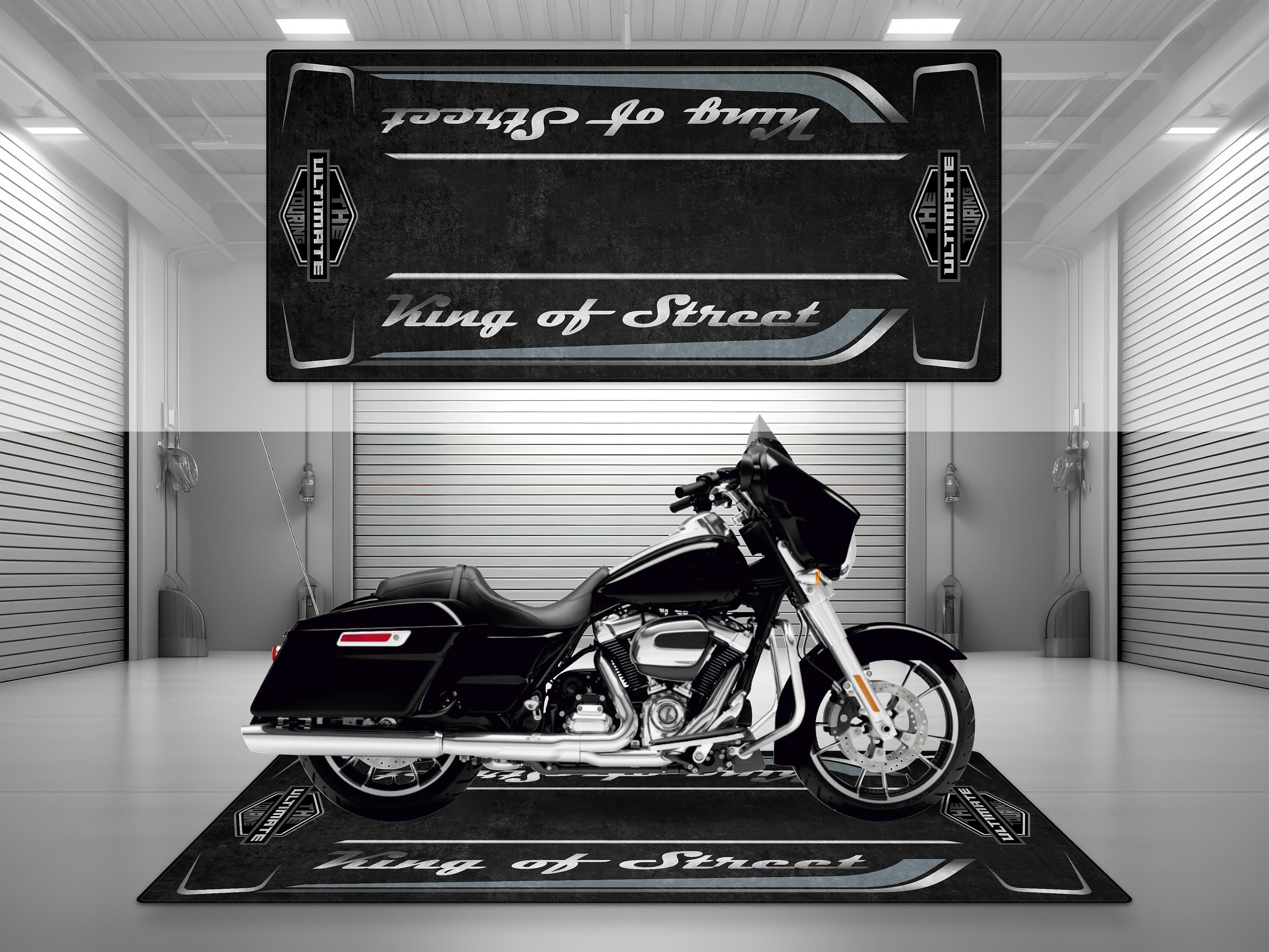 Garage Mat Design for King of Street Motorcycle Mat Personalized ...