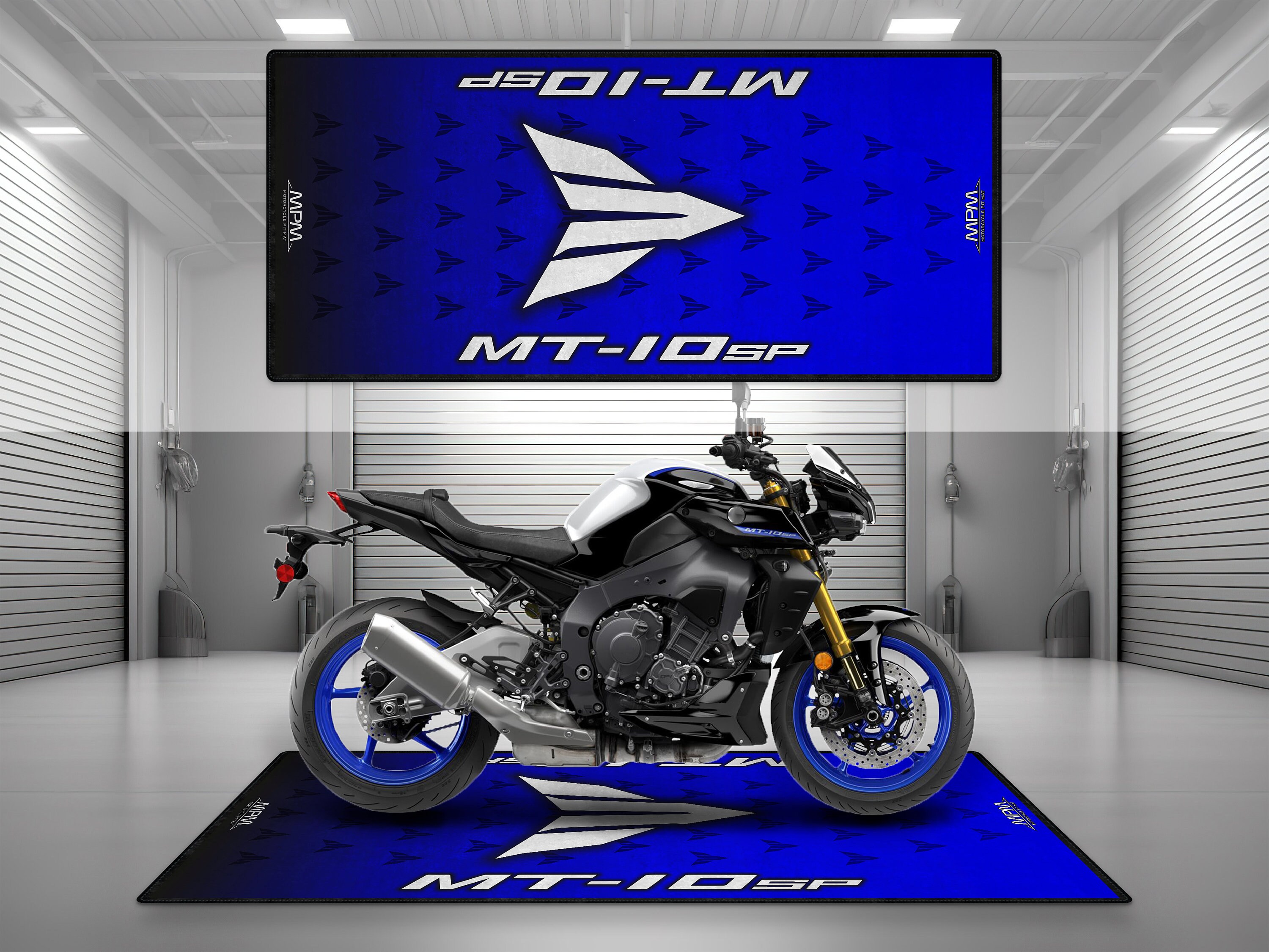 Garage Mat Design for MT-10SP Motorcycle Mat Personalized Display ...
