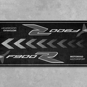 Garage Mat F900 R Design for Motorcycle Mat Personalized Display ...
