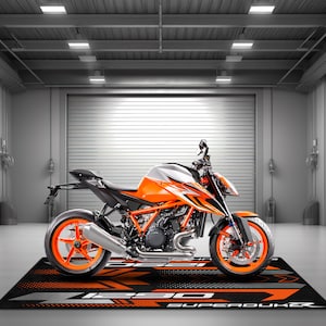 Garage Mat Design for 1290 Superduke R Motorcycle Mat Personalized ...