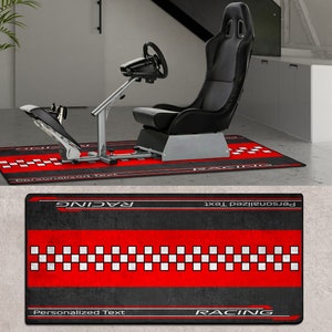 Racing Simulators Rug Personalized Bottom Floor Mat Boy & Girl Special ...