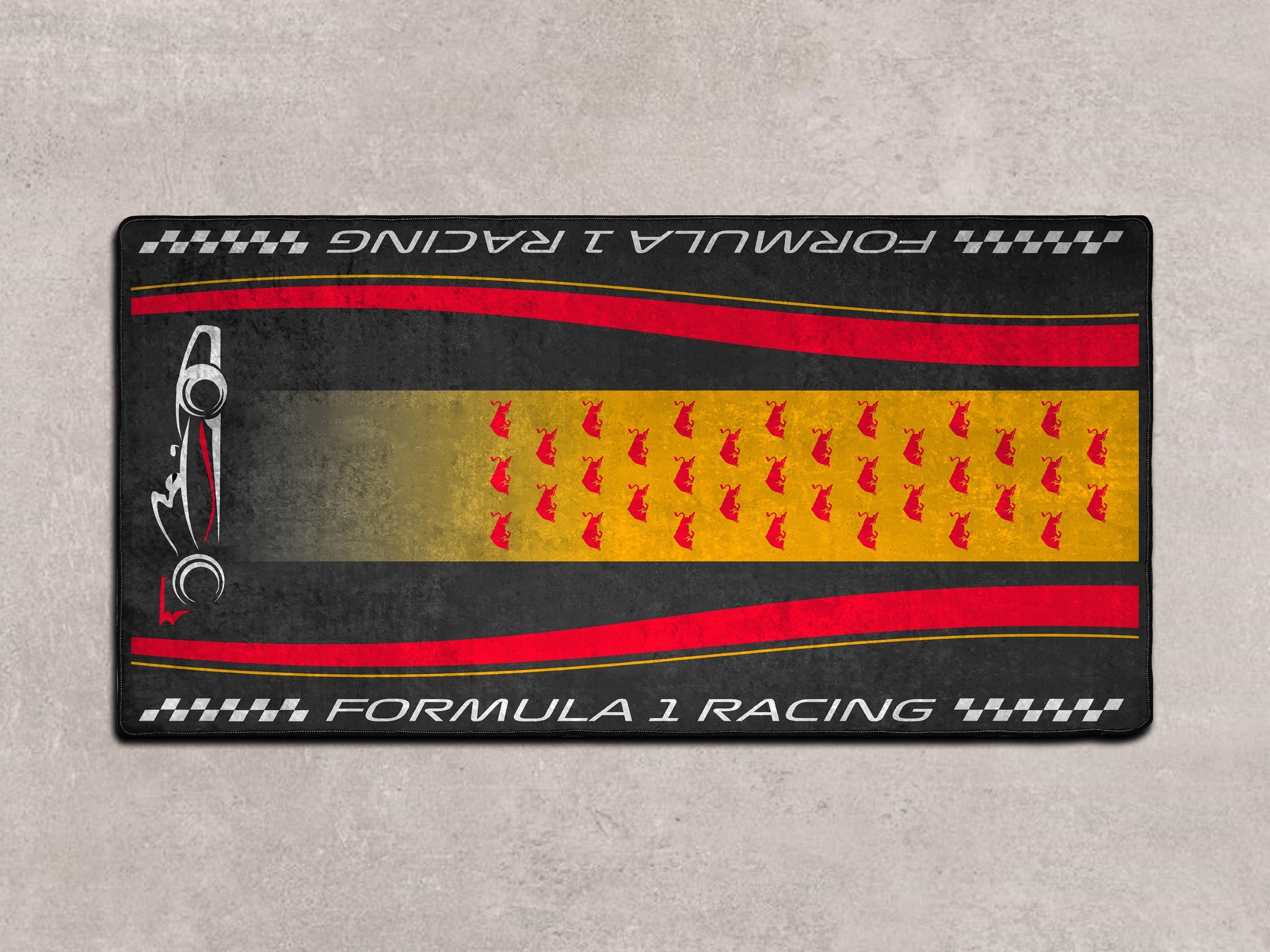 Racing F1 Simulators Rig's Rug Personalized Bottom Floor Mat Boy & Girl ...