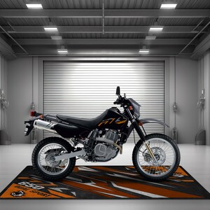 Garage Mat Design for DR650S Motorcycle Mat Personalized Display ...