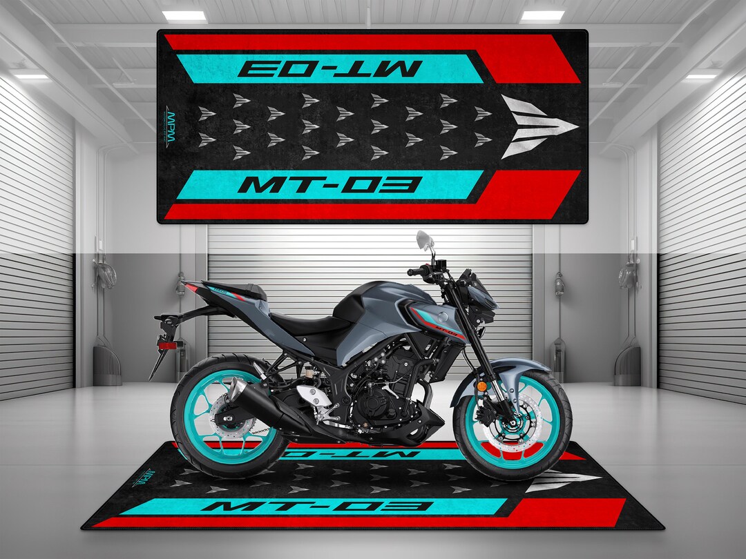 Garage Mat Design for MT-03 Motorcycle Mat Personalized Display ...