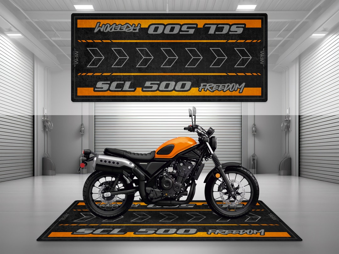 Garage Mat Design for SCL 500 Motorcycle Mat Personalized Display ...