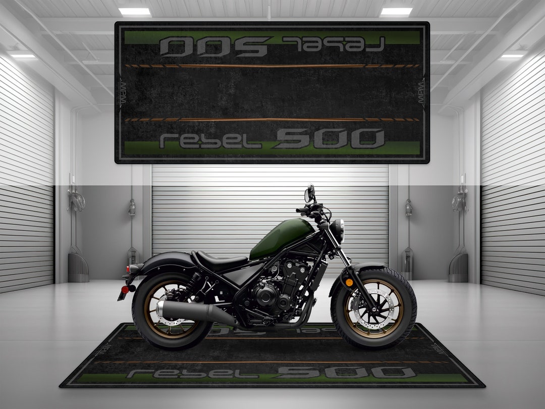 Garage Mat Design for Rebel 500 Motorcycle Mat Personalized Display ...