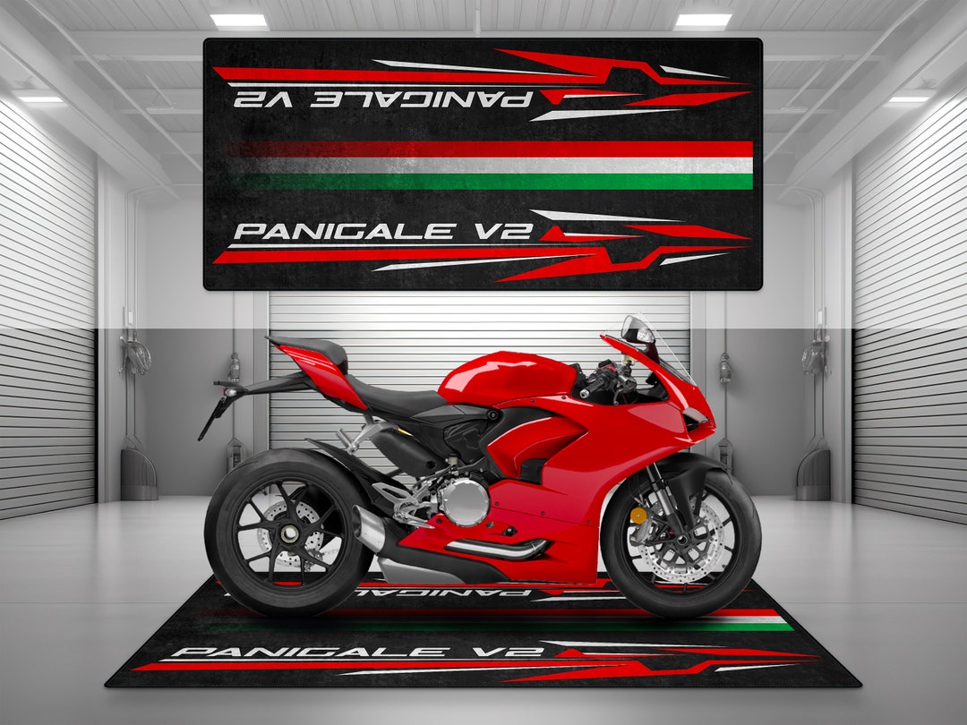 Garage Mat Panigale V2 Design for Motorcycle Mat Personalized Display ...