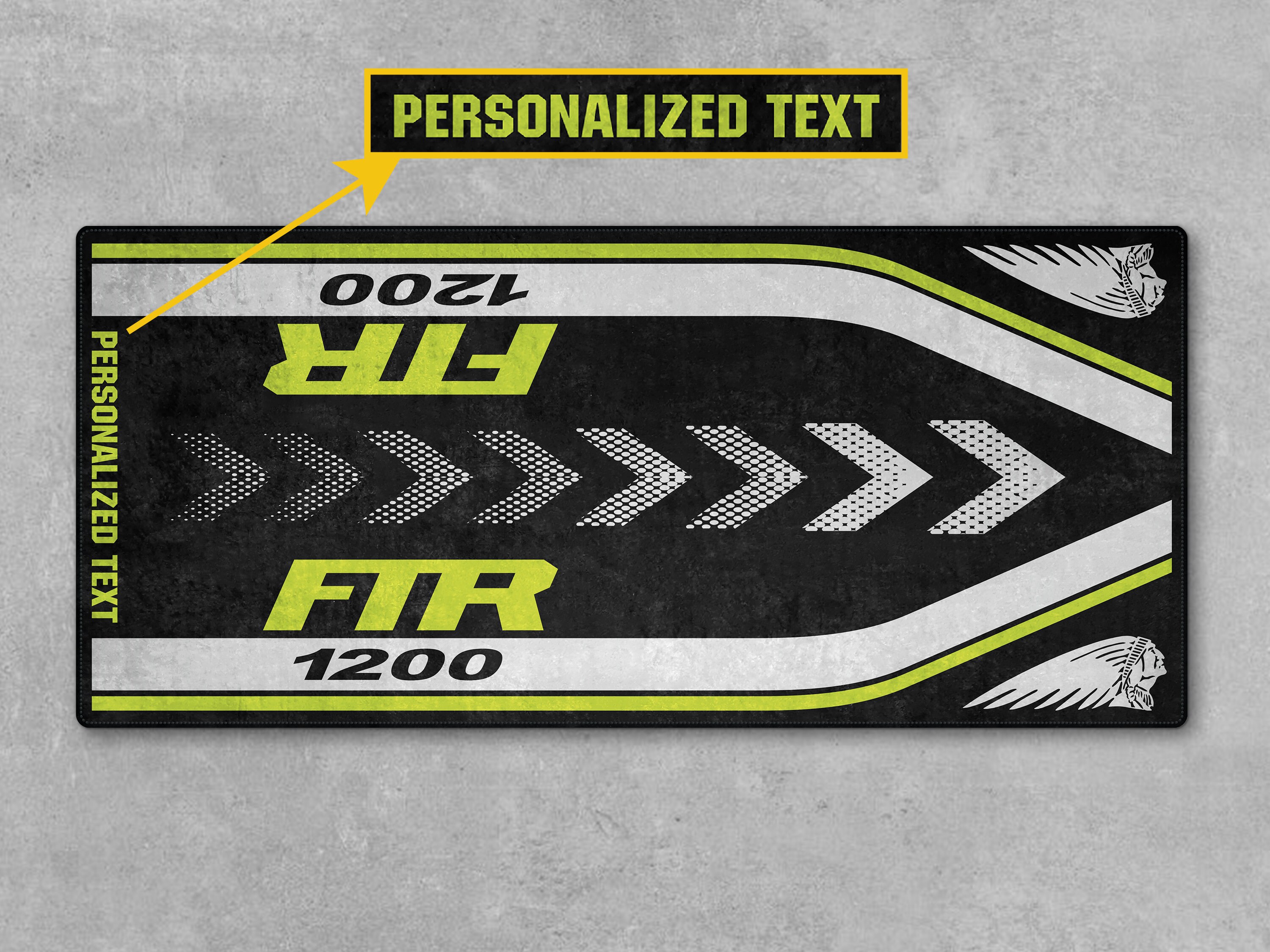 Garage Mat Design for FTR 1200 Motorcycle Mat Personalized Display ...