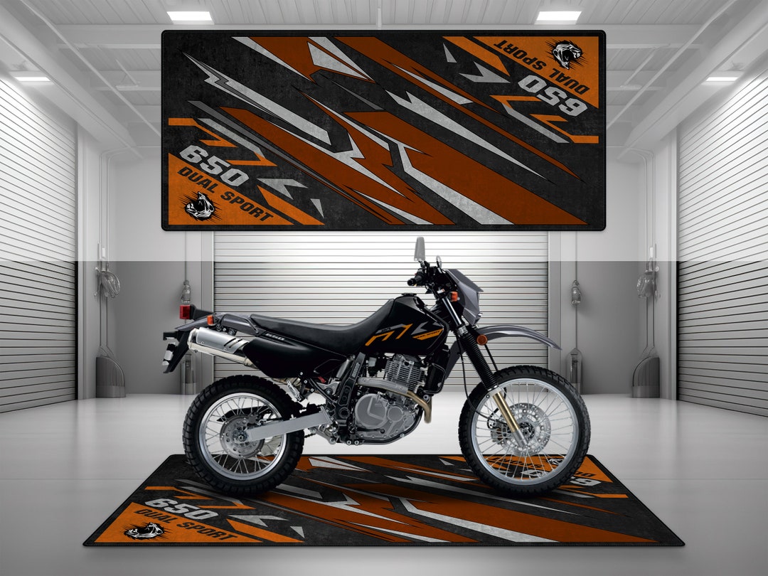 Garage Mat Design for DR650S Motorcycle Mat Personalized Display ...