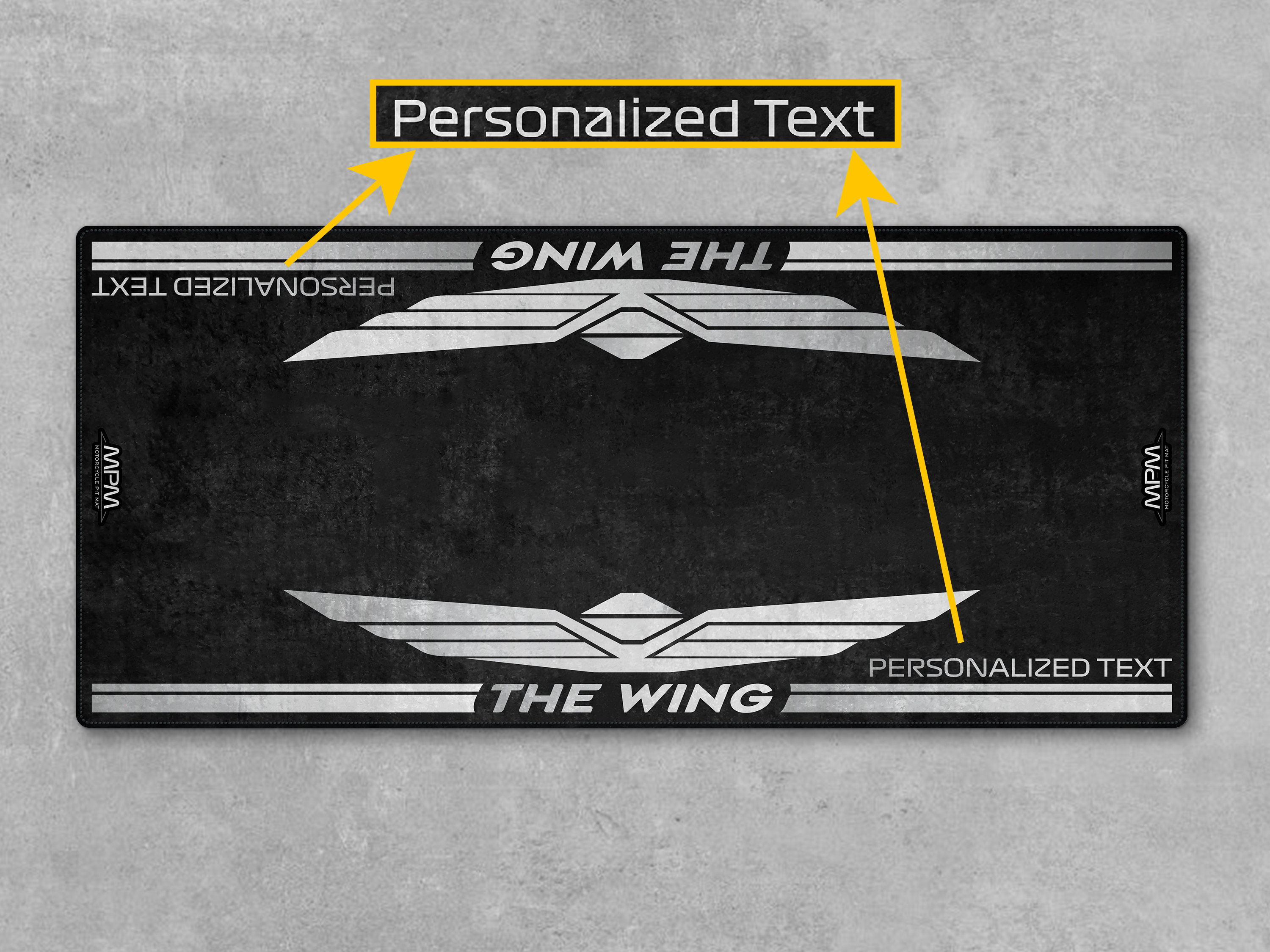 Garage Mat Design for Goldwing Motocross Motorcycle Mat Personalized ...