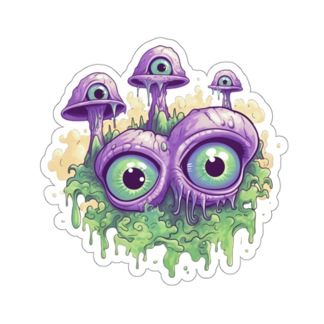 Monster Mushroom Eyeball Sticker Decal - Etsy