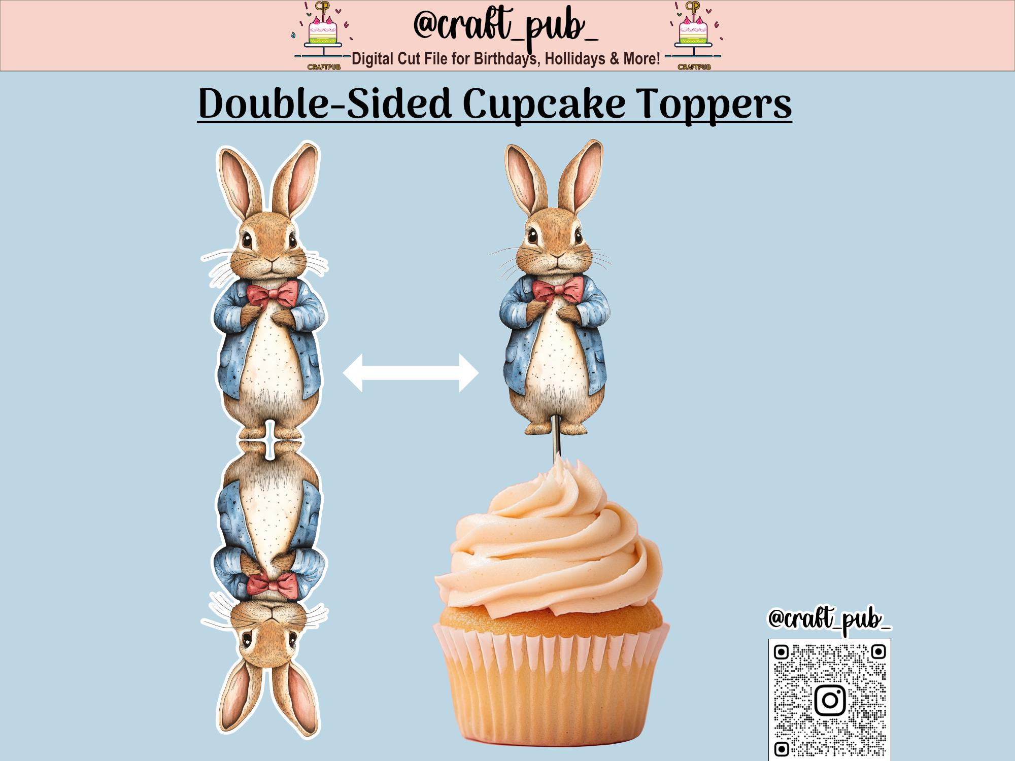 Printable Easter Bunny Peter Rabbit Digital Decoration Set – Cake ...