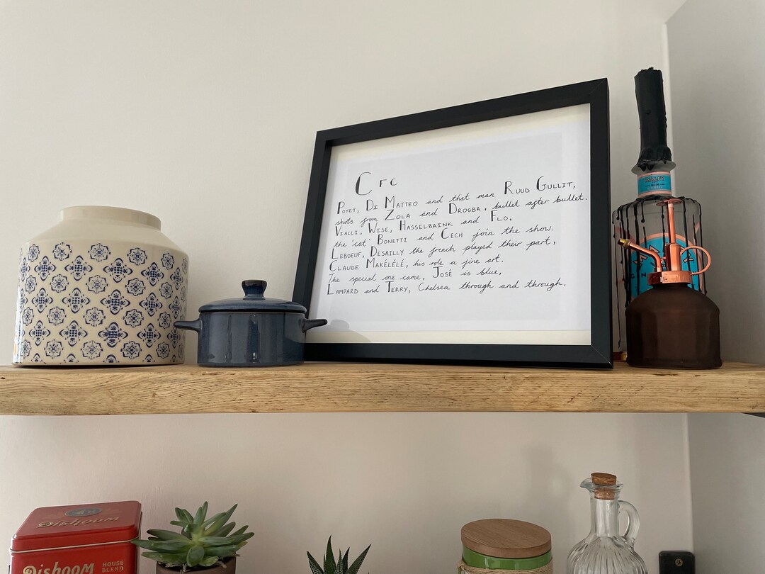 Chelsea Player Poem Print - Etsy