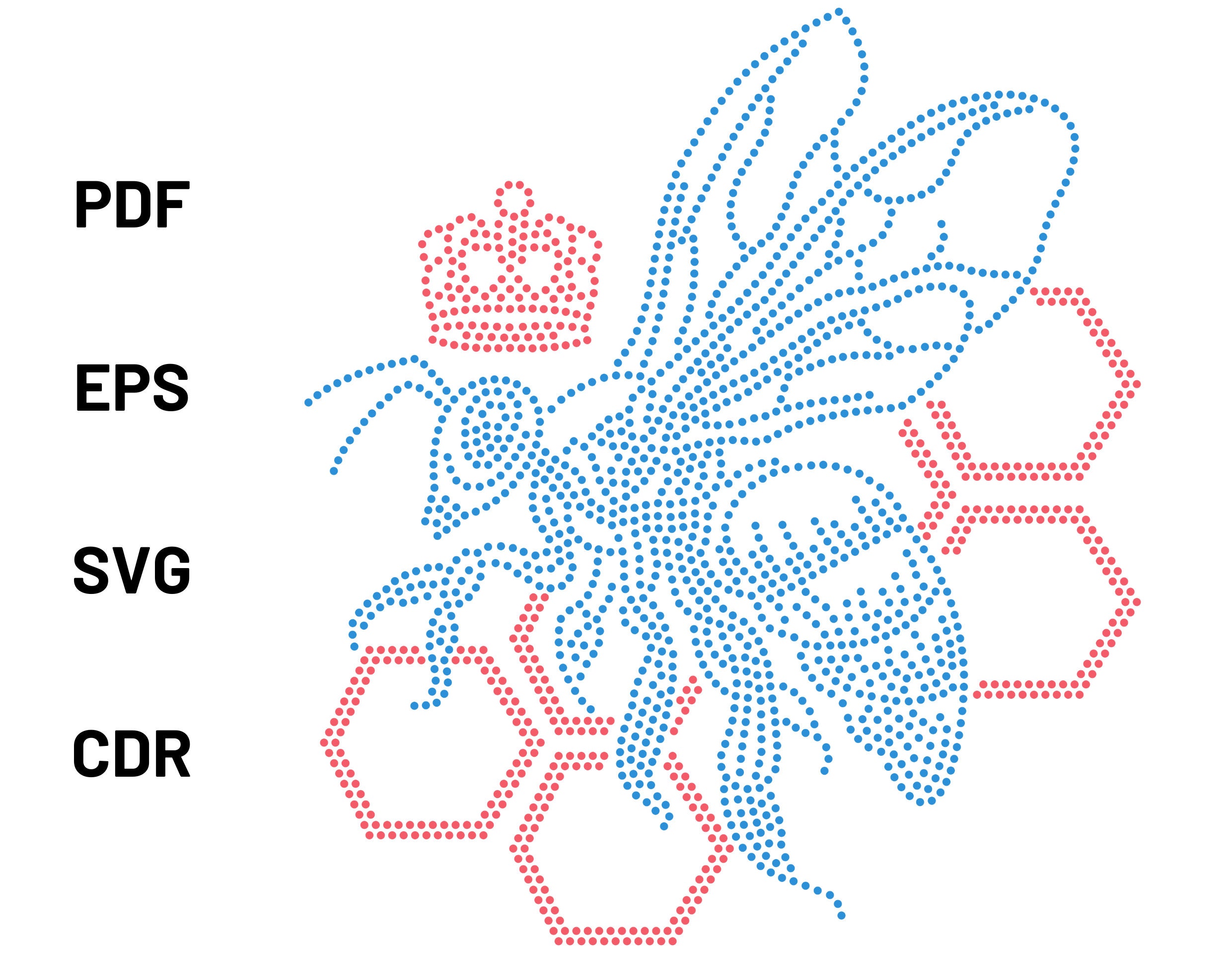 Rhinestone Honey Bee Design Template Iron on Transfer Digital Download ...