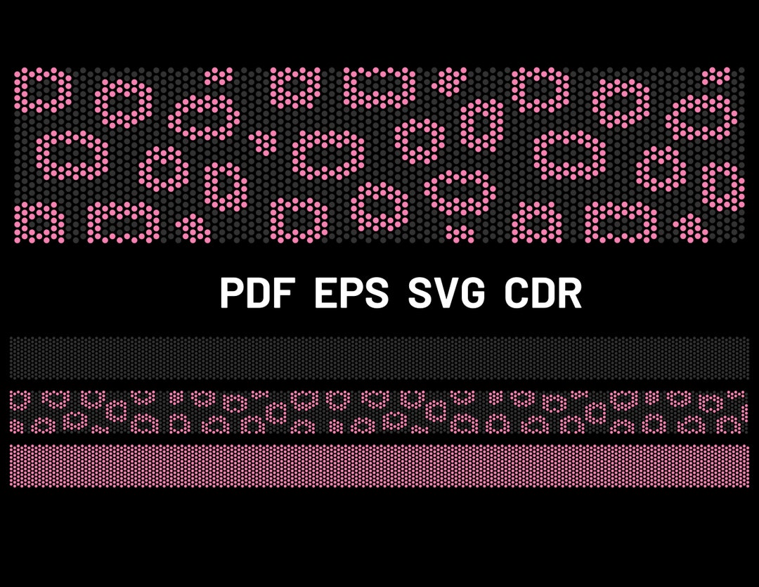 Rhinestone Borders Design Template Iron on Transfer - Etsy