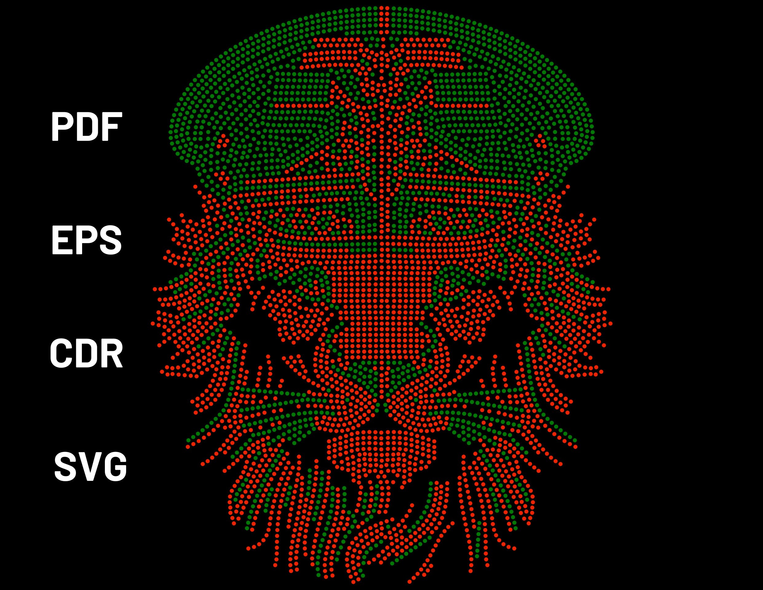 Rhinestone Lion Design Template Iron on Transfer Digital Download ...