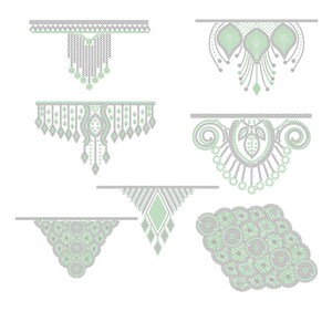 Glamorous Rhinestone Designs: Neckline Templates, AB Rhinestones ...