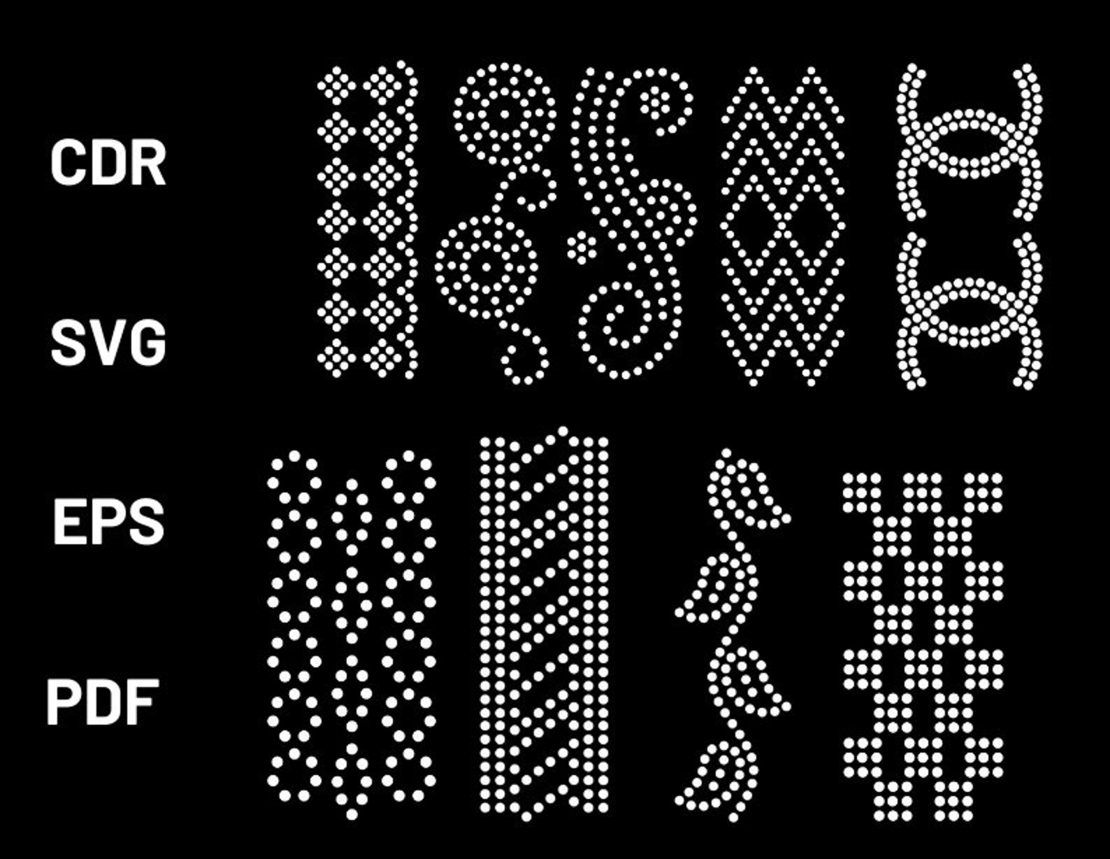 Sparkling Splendor: Cheer Bow Rhinestone Design Templates Easy to Use ...