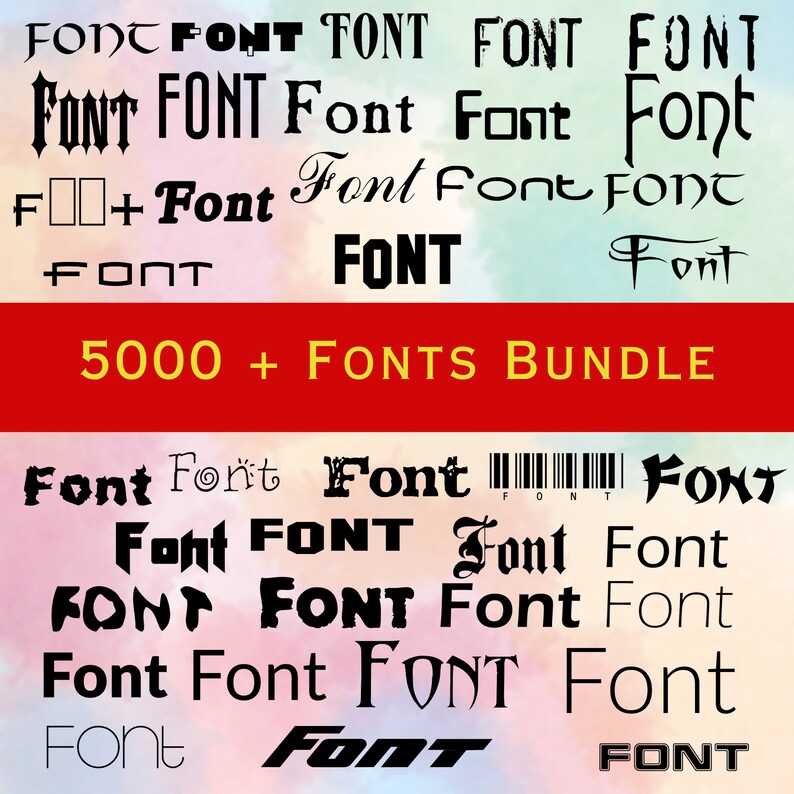5000 FONTS BUNDLE, Font SVG, Cursive Fonts Svg, Fonts for Cricut ...