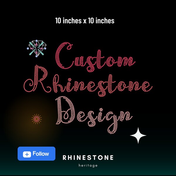 Rhinestone Custom - Etsy