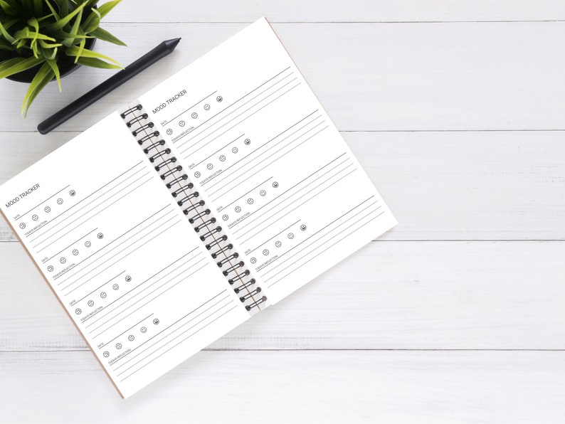 Daily Mood Tracker Printable Mental Health Worksheet Emotion Tracker ...