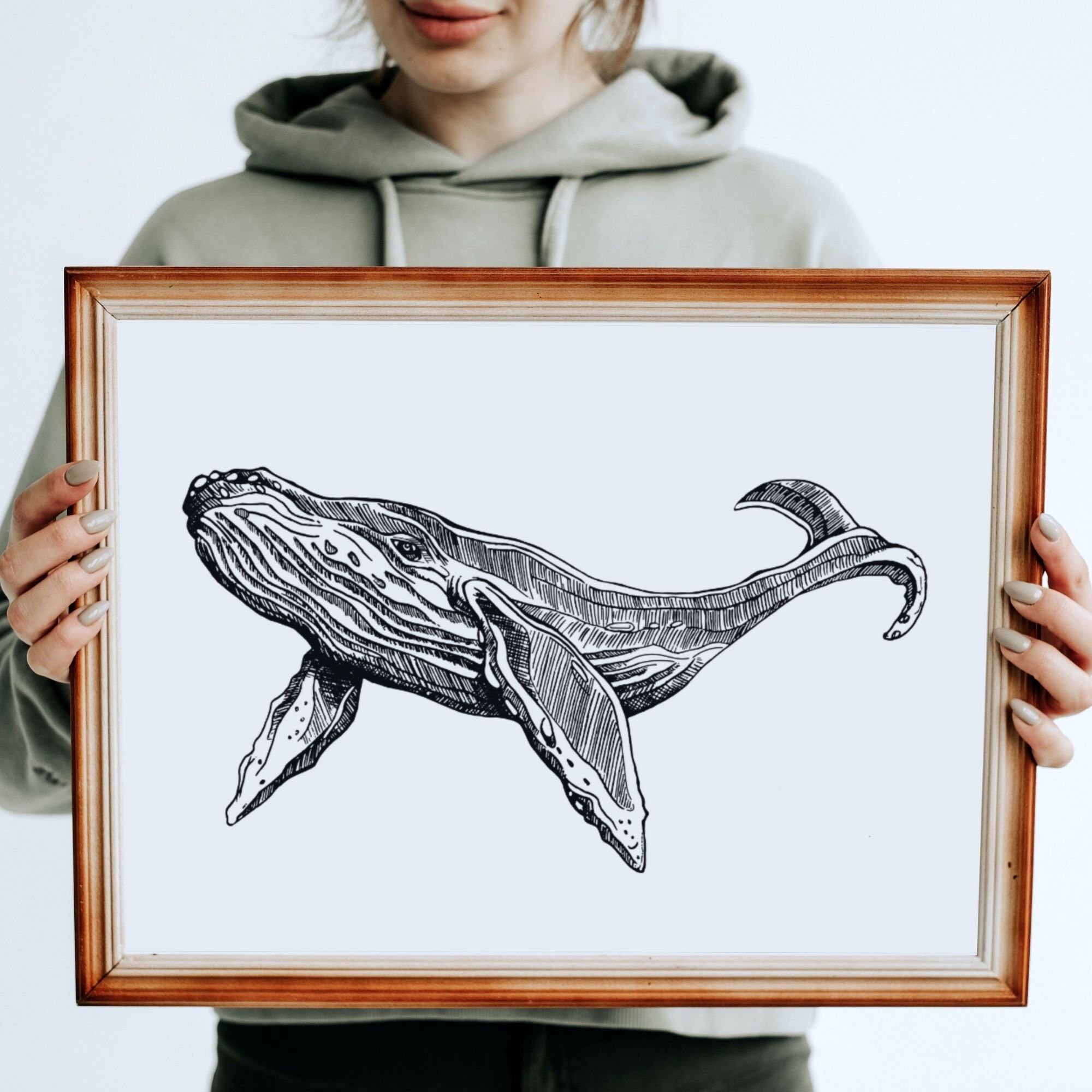 Decorate With This Stunning Whale Poster Instant Download Printable ...