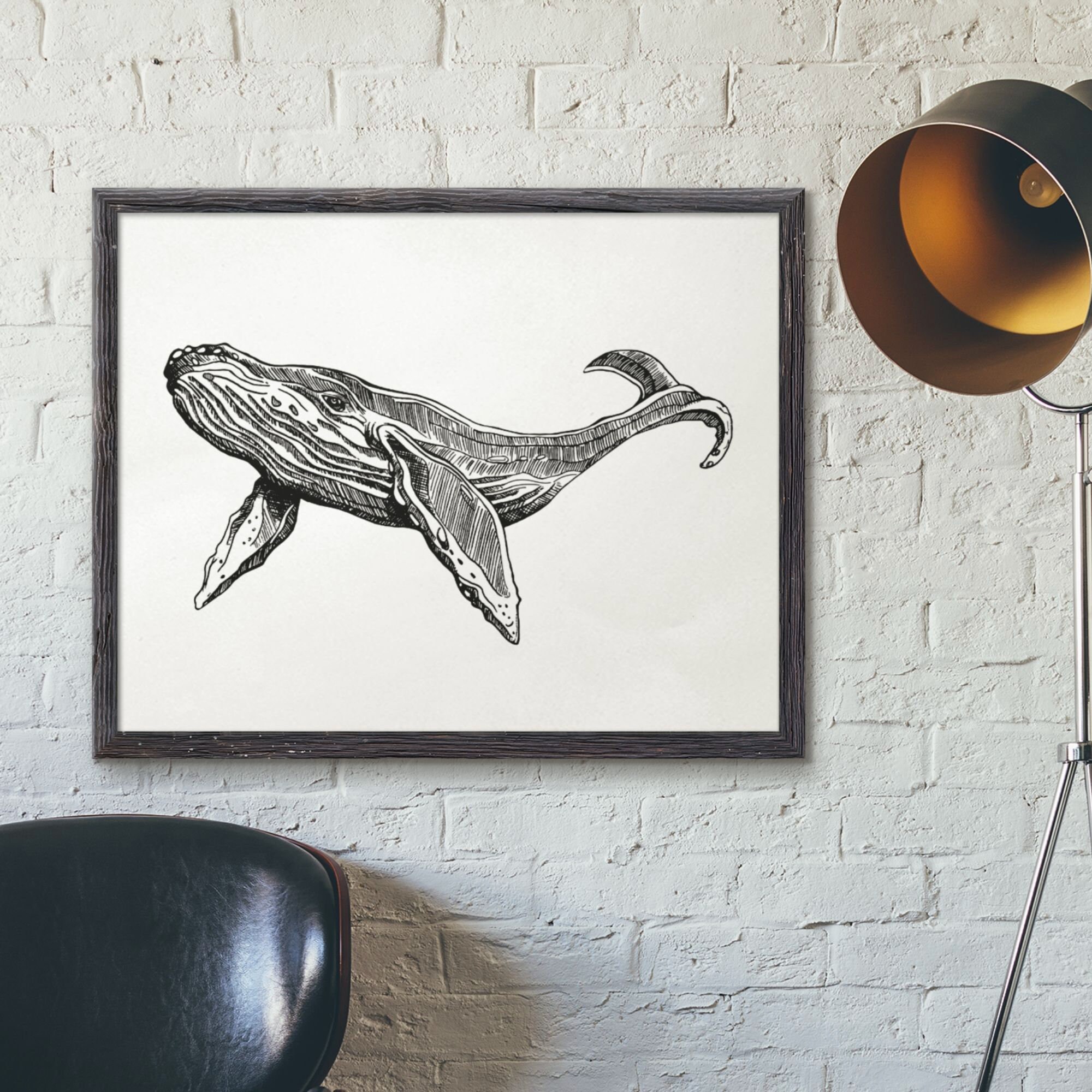 Decorate With This Stunning Whale Poster Instant Download Printable ...