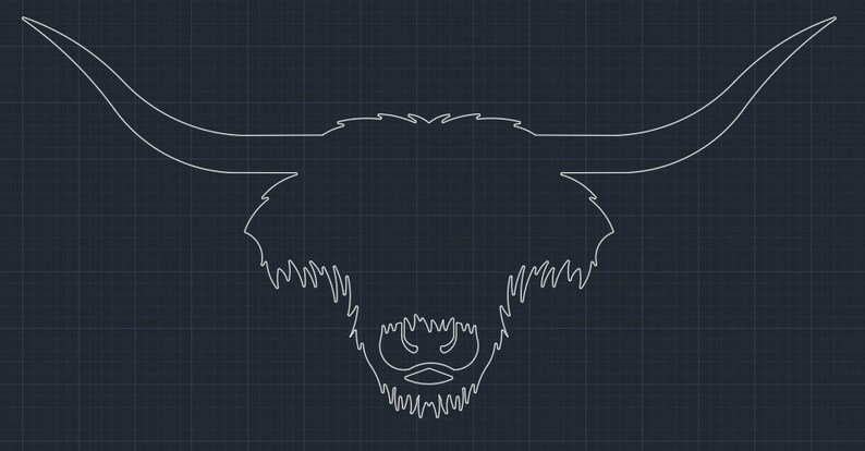 Highland Cow DXF - Etsy
