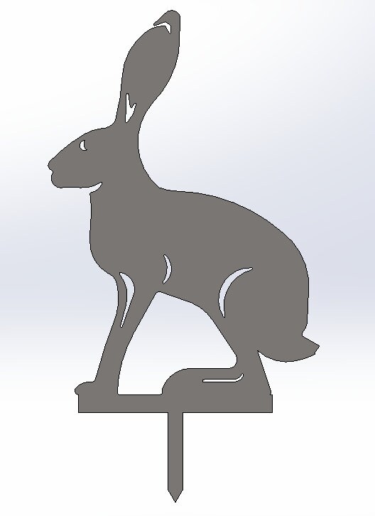 Ornamental Hare DXF - Etsy