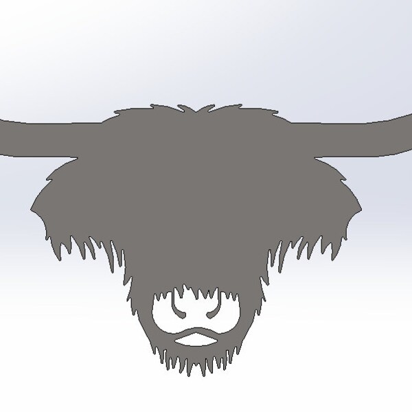 Highland Cow Dxf - Etsy
