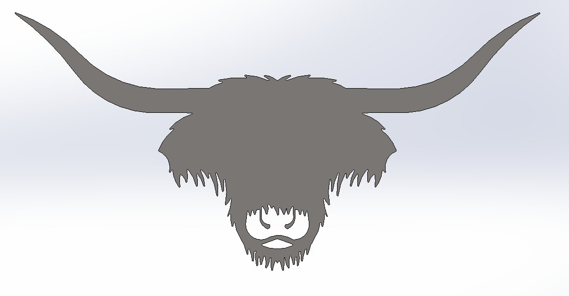 Highland Cow DXF - Etsy