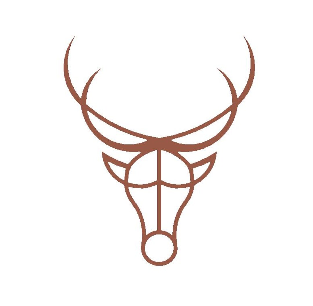Stag Head DXF File (540mm X 450mm) - Etsy