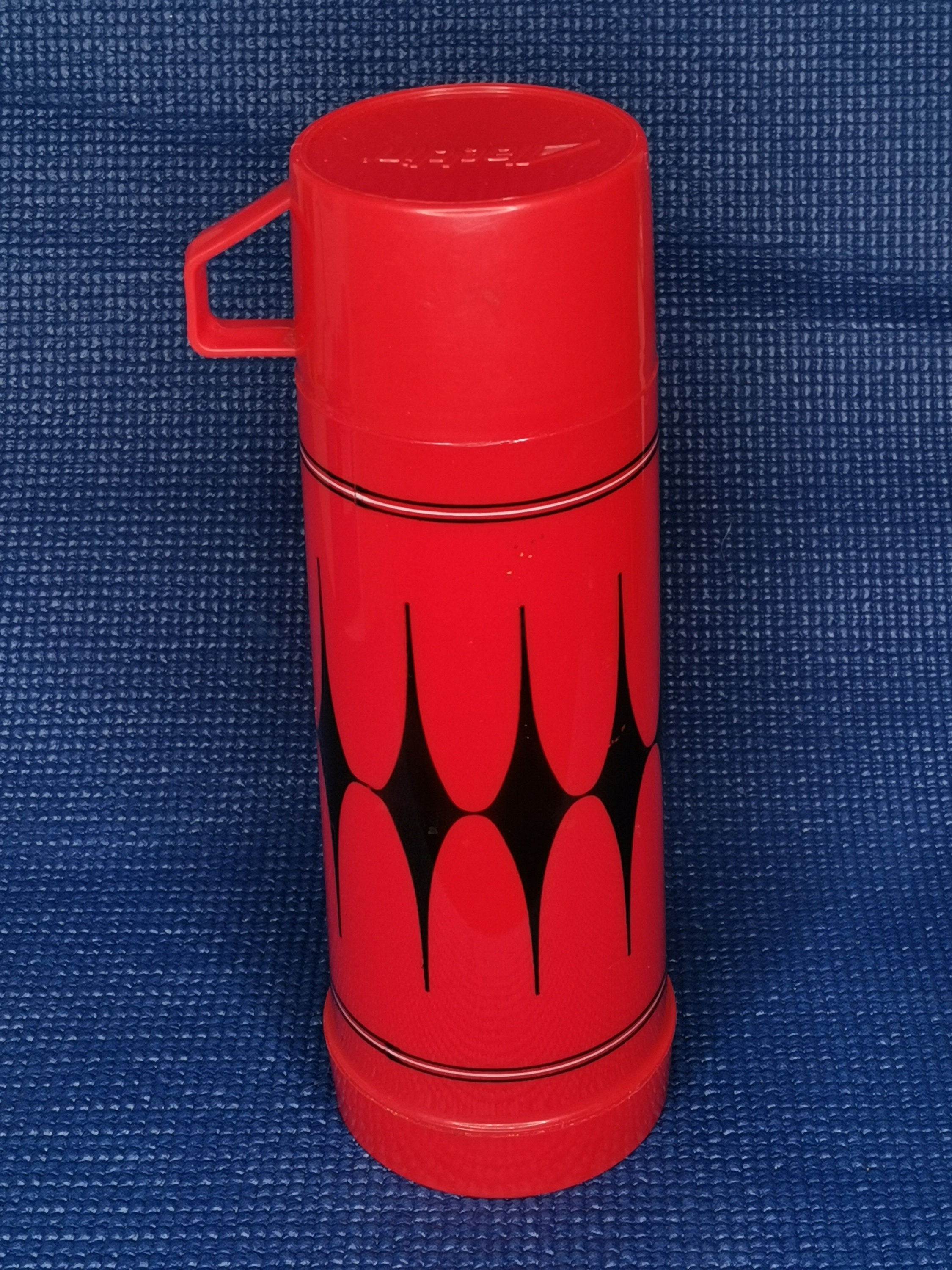 1970s Aladdin Thermos Flask 23 C Red Vanguard Diamond Argyle 1 US Pint ...