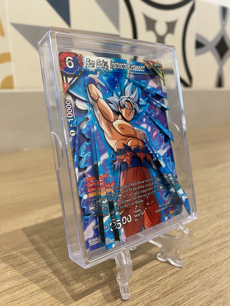 Carte 3D Dragon Ball Z Card Game Shadowbox Songoku Instincts Surpassed ...