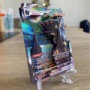 Shadowbox Pokemon Umbreon Vmax Evolving Skies Art 3D Card 100% Handmade ...