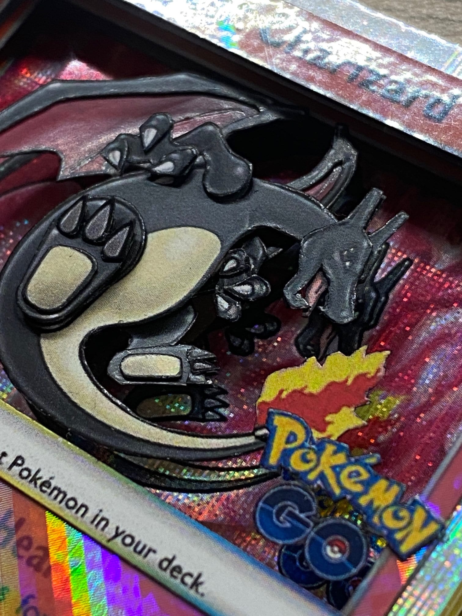 3D Shadowbox Pokemon Card Radiant Charizard Pokemon Go Art 100% ...