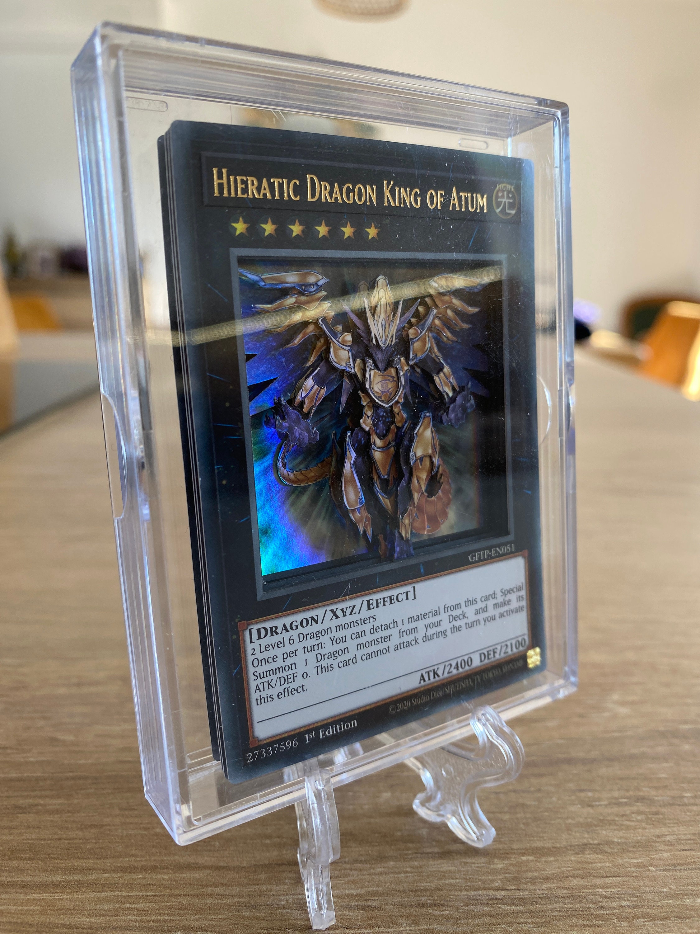 3D Card Yugioh Trishula Hieratic Dragon King of Atum Art 100% Handmade Diorama - Etsy
