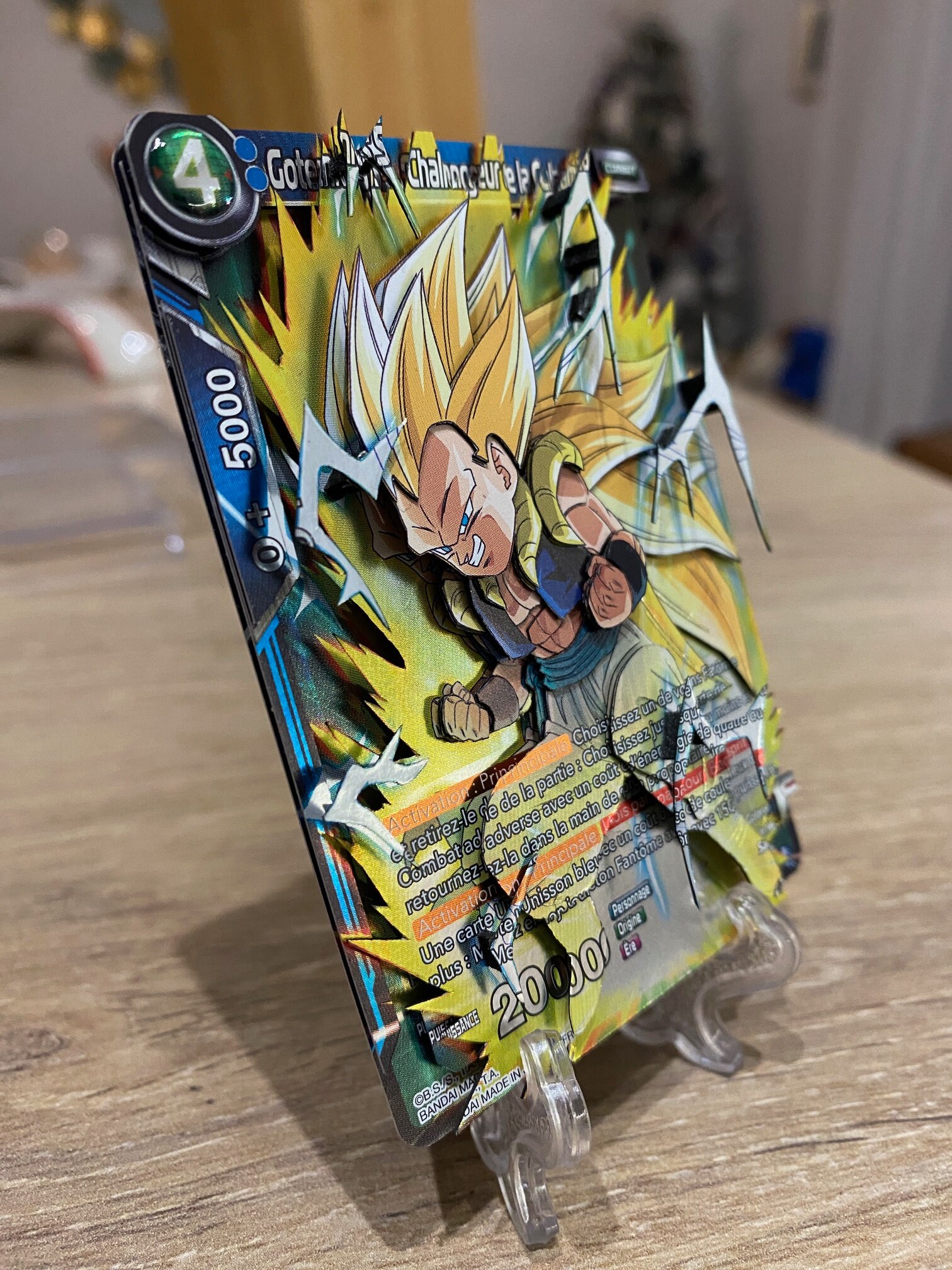 3D Dragon Ball Z Card Game Shadowbox Gotenks Calamity Challenger No ...