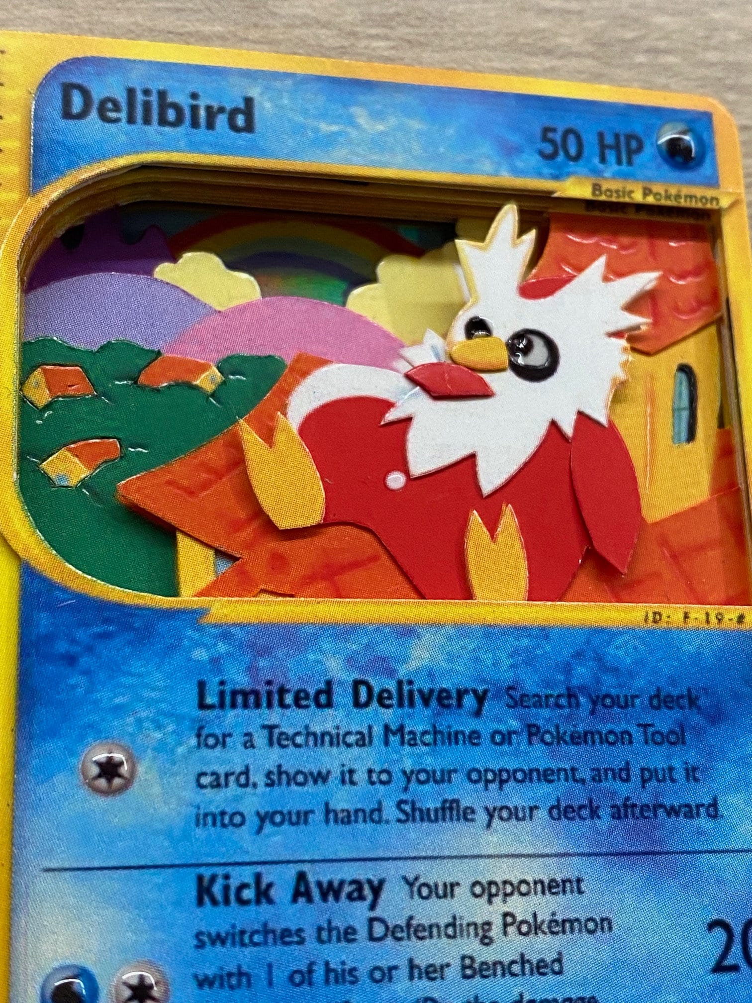 Shadowbox Pokemon Delibird Skyridge 3D Card 49 / 144 Art 100% Handmade ...