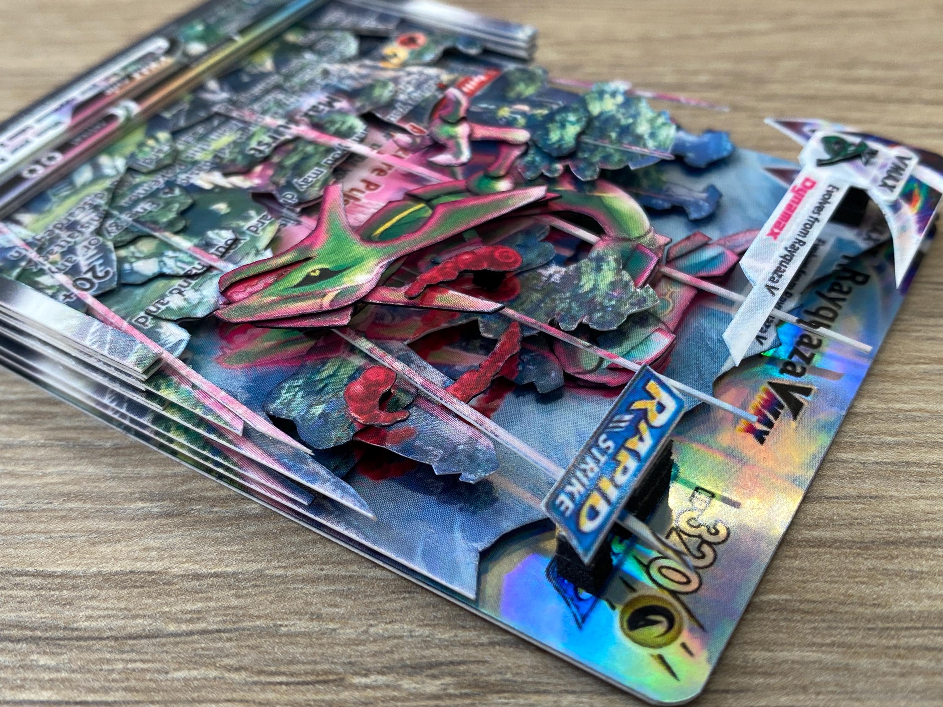 Shadowbox Pokemon Rayquaza Vmax Evolving Skies 3D Card 218 / 203 Art ...