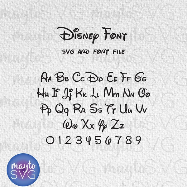 Minnie Mouse Font Svg - Etsy