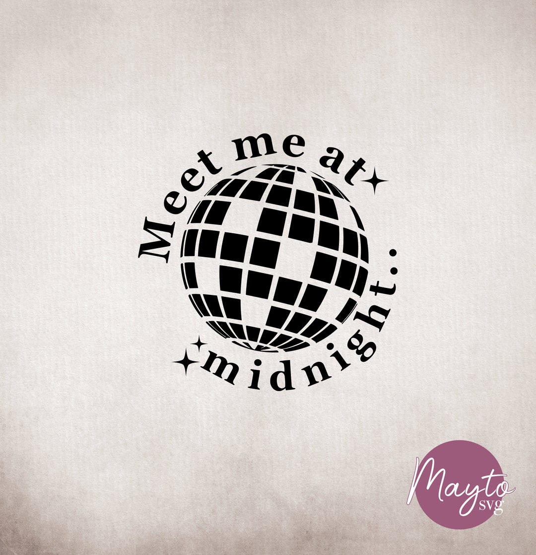 Meet Me at Midnight Svg, Disco Ball Svg, Mirrorball Svg, Taylor Swift ...