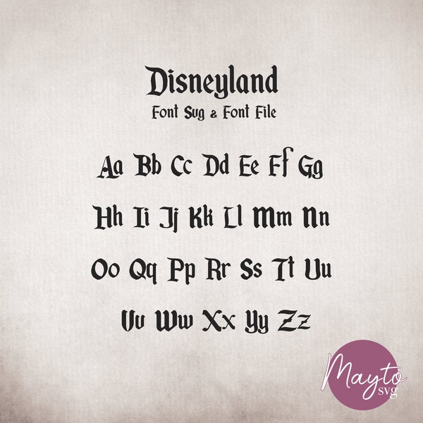 Disneyland Font - Etsy