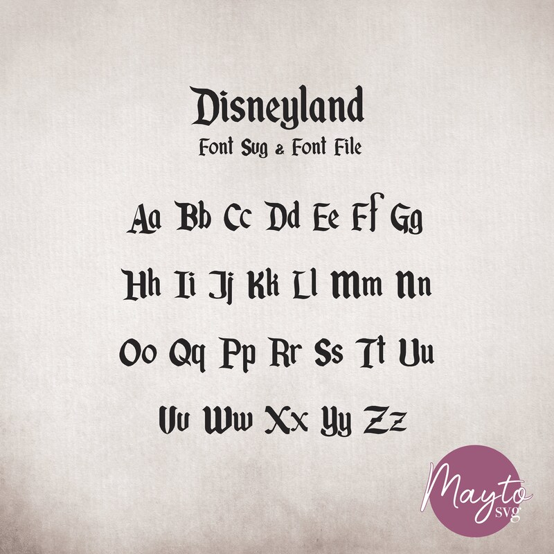 Disneyland Font - Etsy