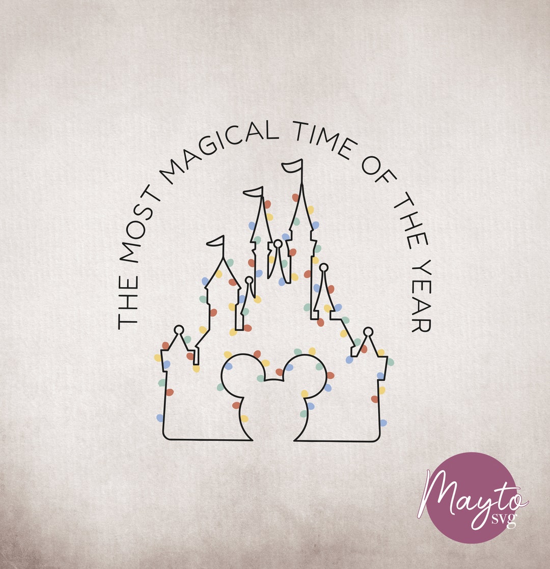 Magical Christmas Castle Lights SVG PNG EPS (digital Download) - Etsy