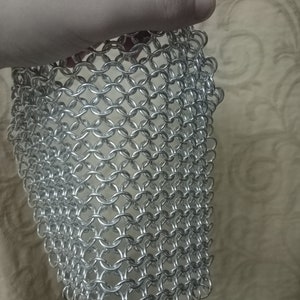 Chainmail Sheet european 4 in 1 Weave. 14 AWG 5/16 Rings 1.6mm Thick ...