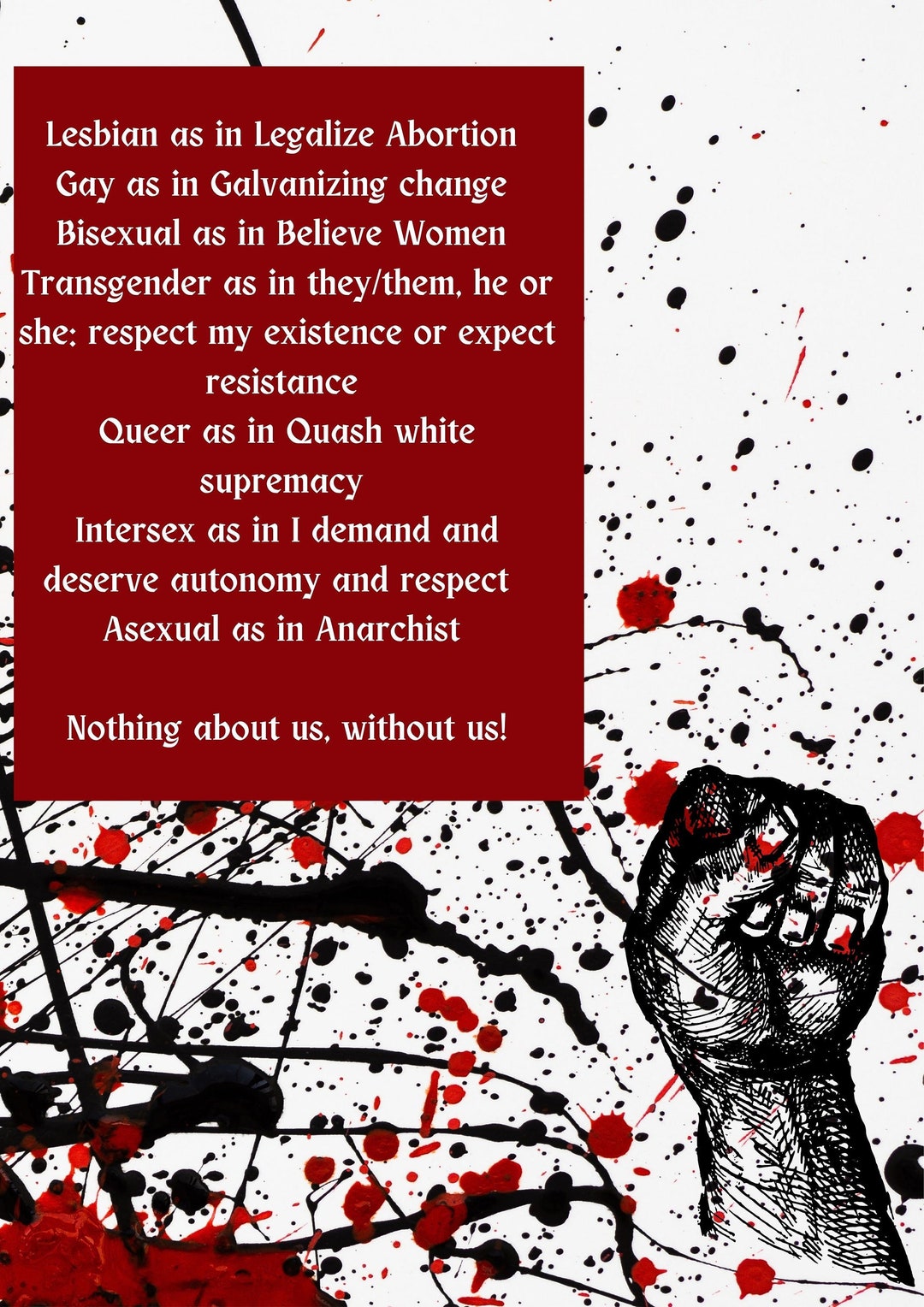 Queer Anarchist Poster - Etsy